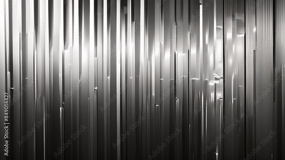Industrial Chic The sleek and shiny surface of this corrugated iron has ...