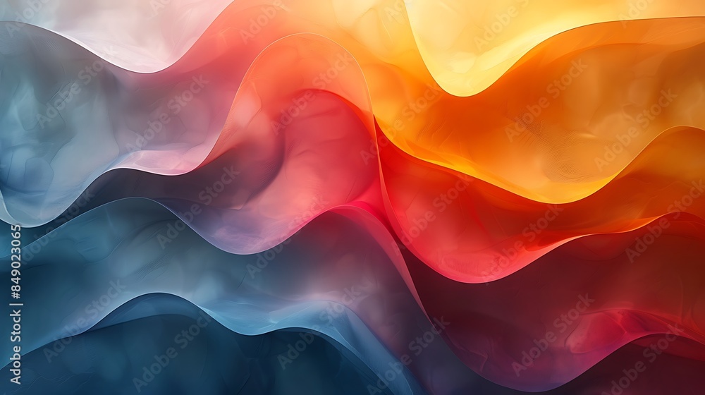 Overlapping ellipses with varying opacities for depth, soft pastel hues ...