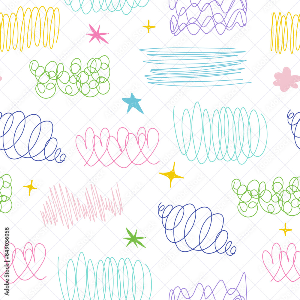 vector of childrens drawings features a charming, naive texture that's ...