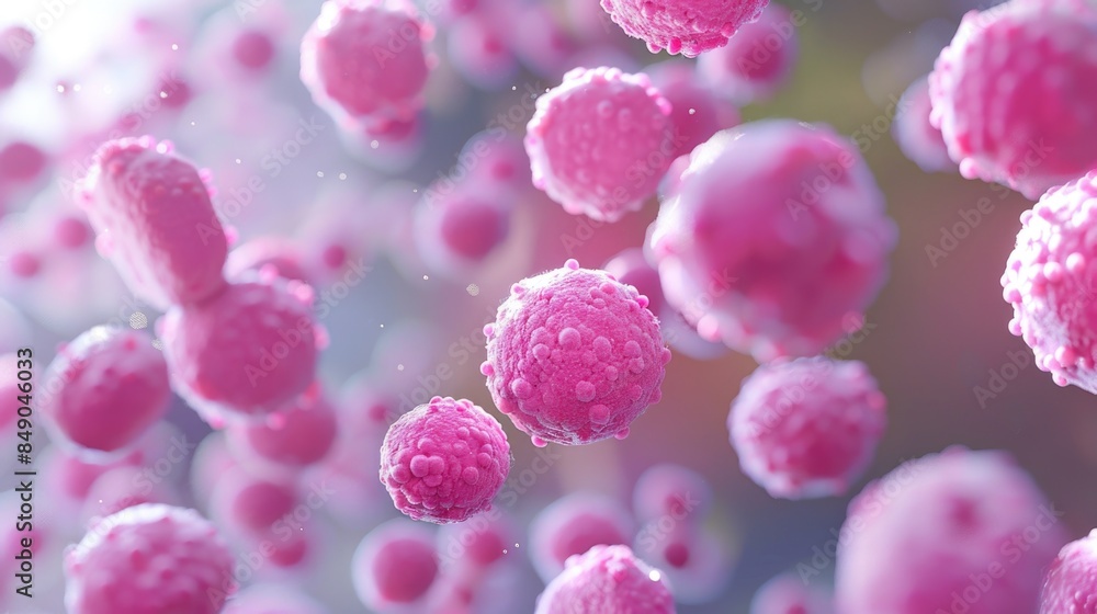 Streptococcus Pyogenes Bacteria 3d Computer Illustration Of