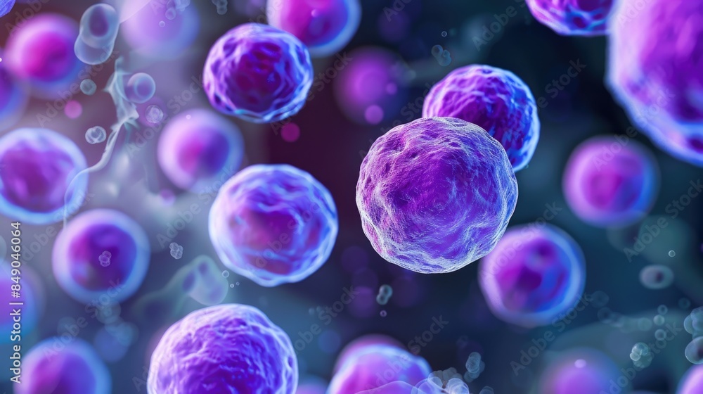 Streptococcus pyogenes bacteria. 3D computer illustration of ...