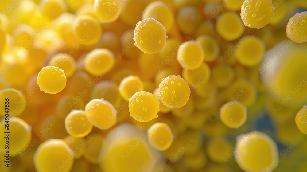 Streptococcus pyogenes bacteria. 3D computer illustration of ...