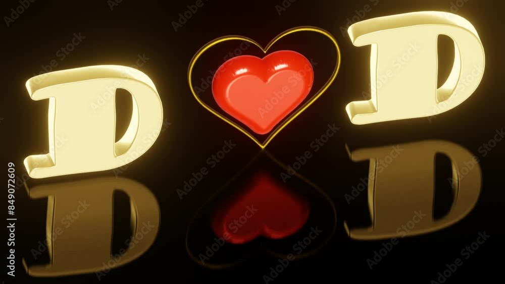 Happy Father's day, Love dad text inscription, fatherhood symbol and ...