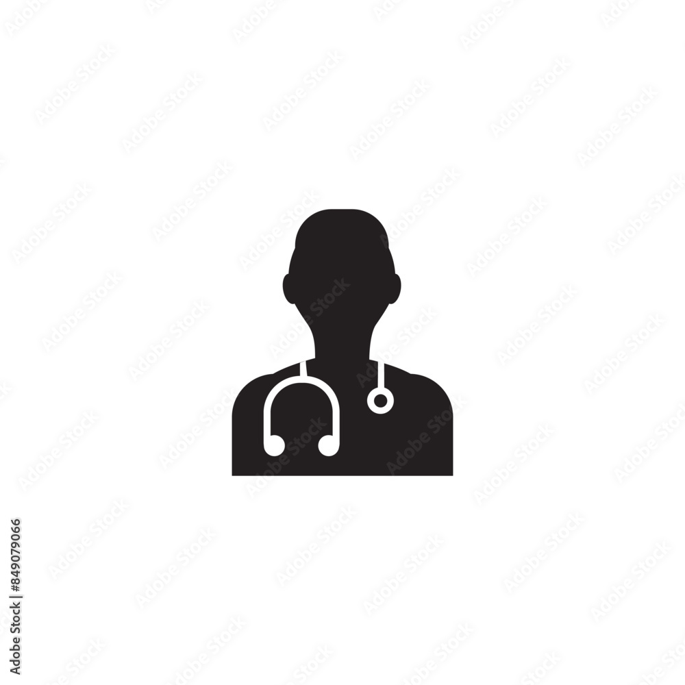 Medical icon, user symbol isolated, doctor pictograms Stock Vector ...