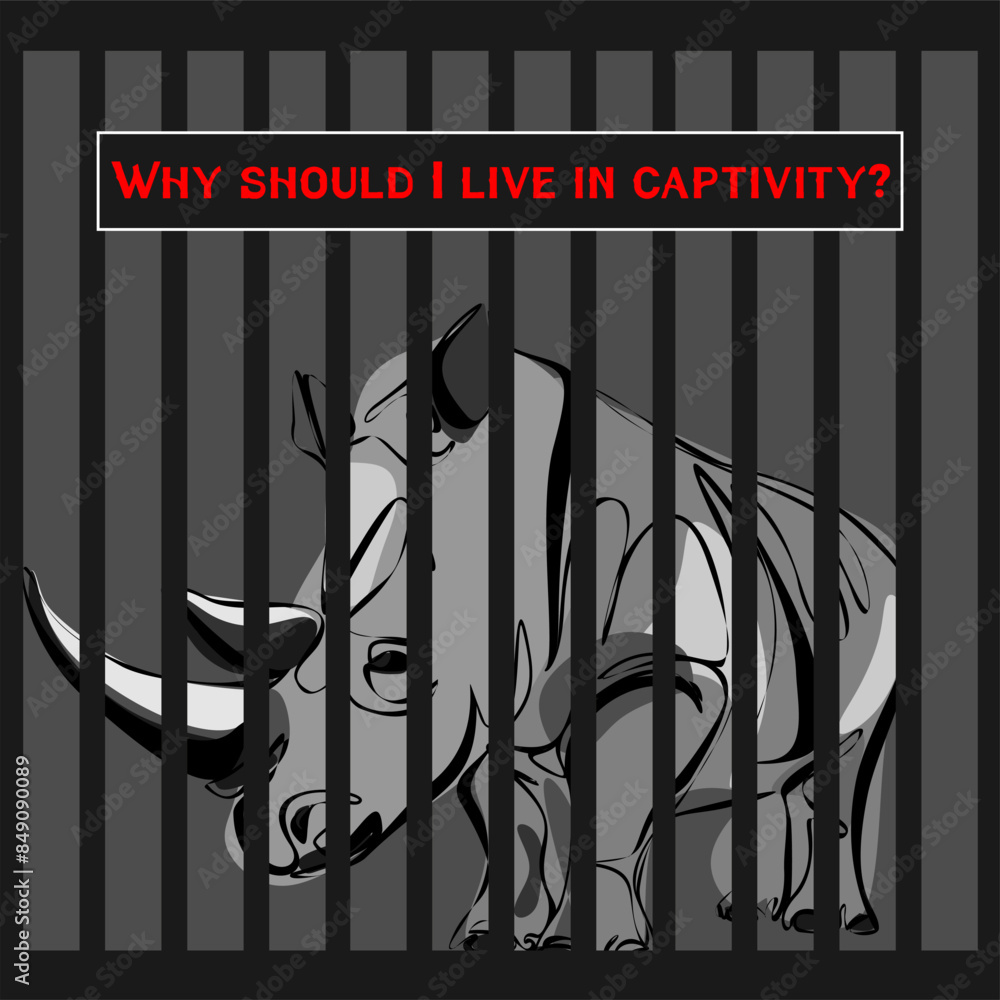 Protest to stop animal abuse, against zoo and cruelty to wild animals ...