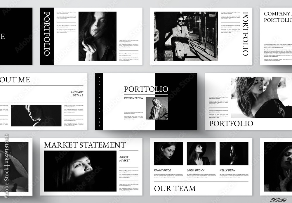 Portfolio Presentation Template Stock Template | Adobe Stock