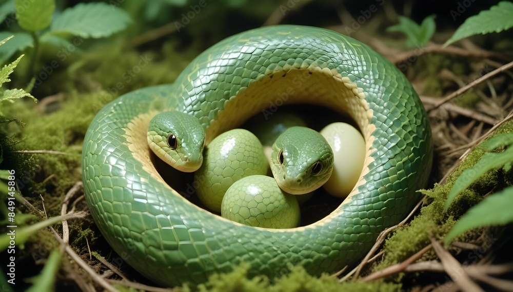 snake in the grass. Snakes hatch from eggs. Snakes in the grass. Snake ...