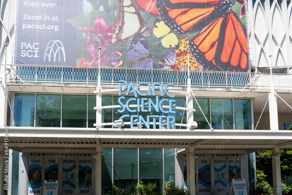 Seattle, WA, United States - June 15, 2023: Pacific Science Center in ...