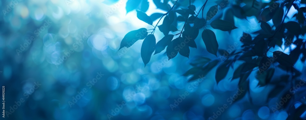 Ripple Effect .Blue gradient background blurred light and shadow simp ...