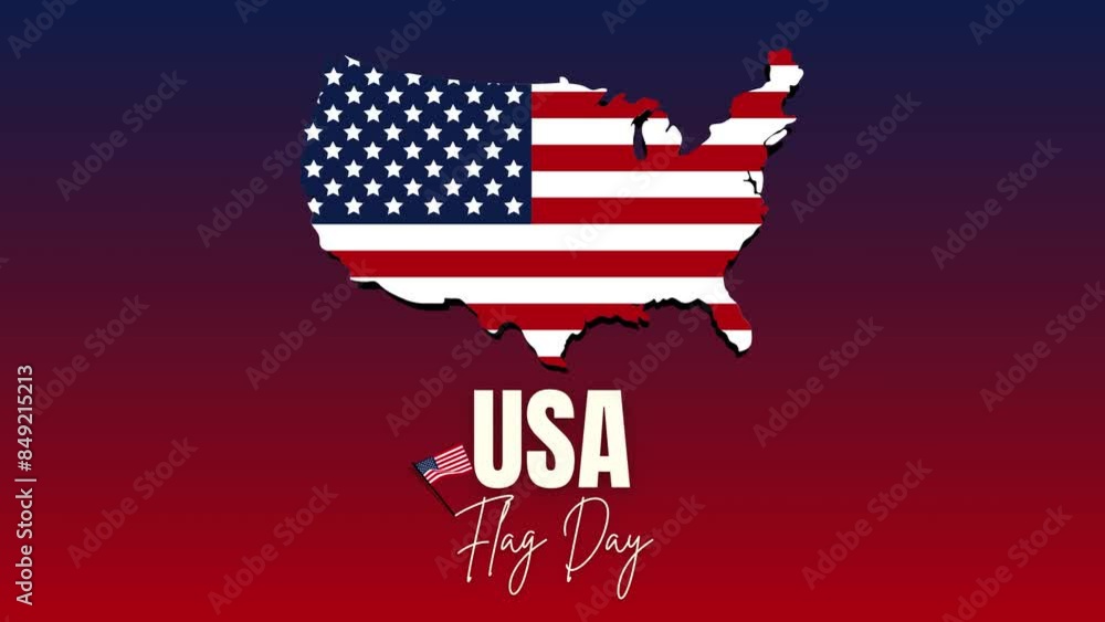 Celebrate American pride with this vibrant USA flag animated vector ...