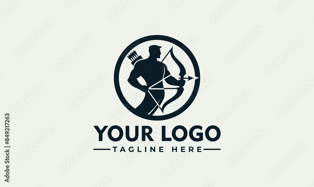 Archer Man Vector Logo Embrace the Focus and Determination with the ...