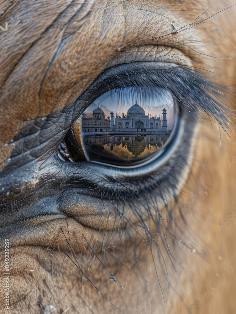 The Taj Mahal Reflecting in the Eye of an Animal, an Artistic Glimpse ...