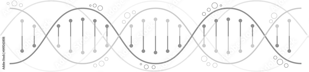 Genetic code, biotechnology, biological research. Schematic image of ...