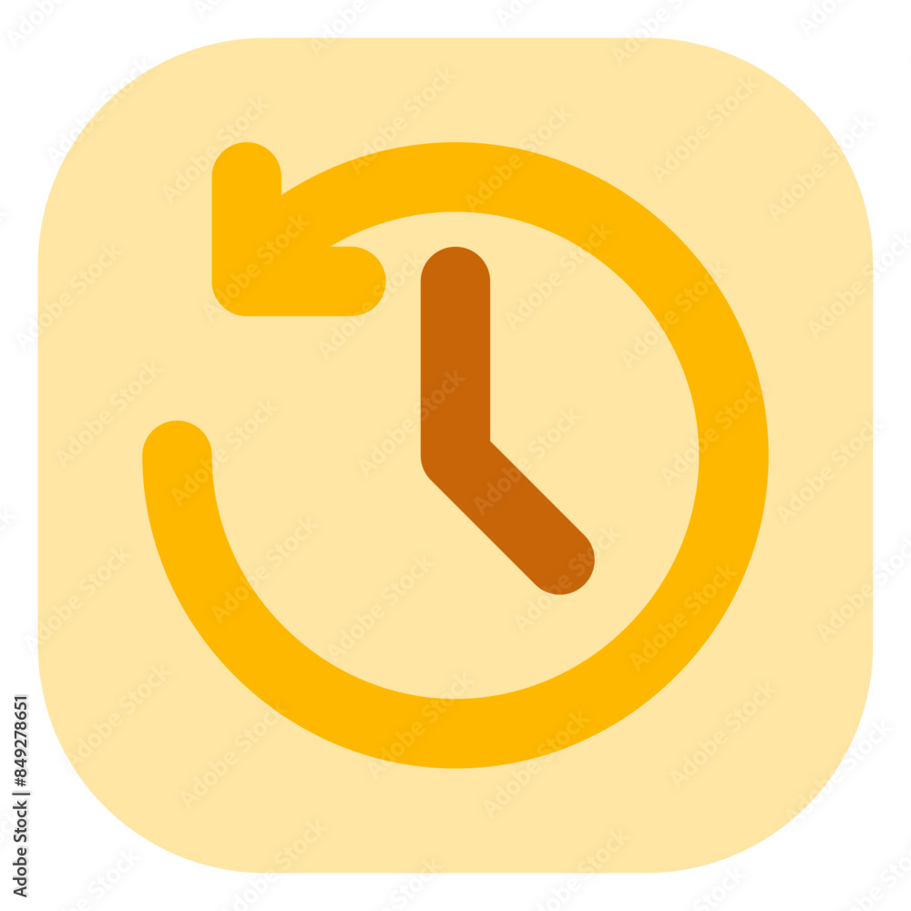Editable vector history, turn back time icon. Part of a big icon set ...