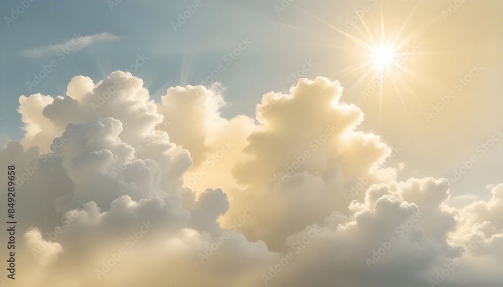 Dramatic golden sky with clouds and copy space background backdrop ...
