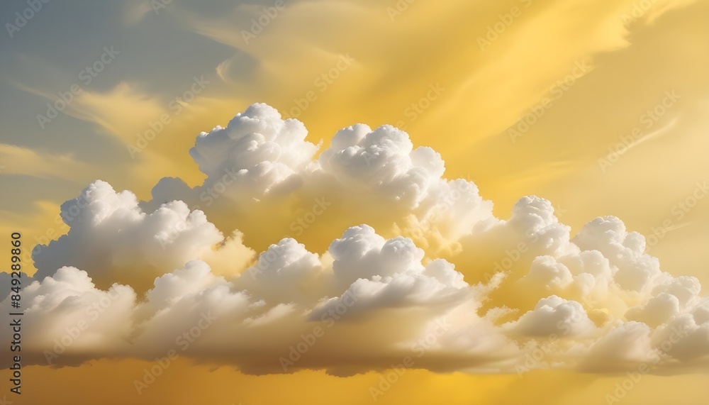 Dramatic golden sky with clouds and copy space background backdrop ...