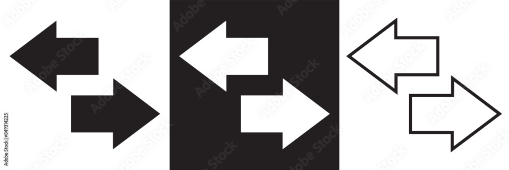 arrows transfer icon, exchange arrow icons - Swap icon with two arrows ...