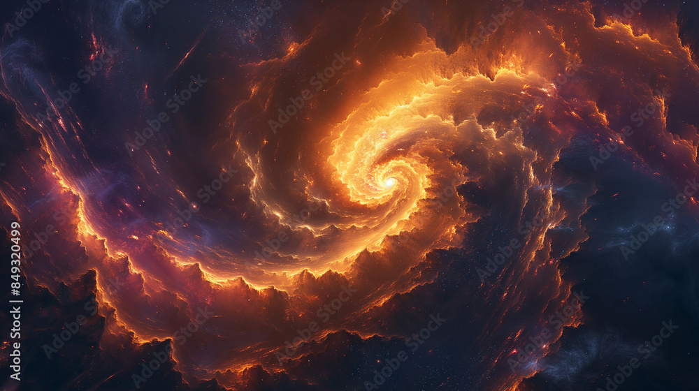 Photo & Art Print A swirling vortex of vivid colors embodying ...