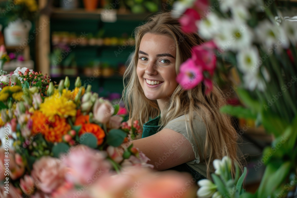 Promotional photography of florist., Professional Environment, Diverse ...