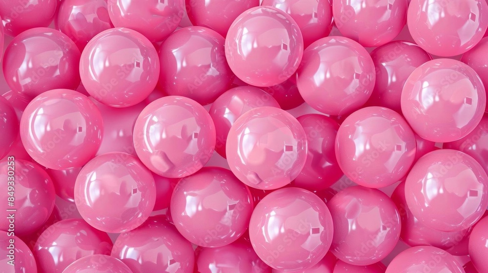 overhead seamless texture of pink bubblegum background with glossy ...