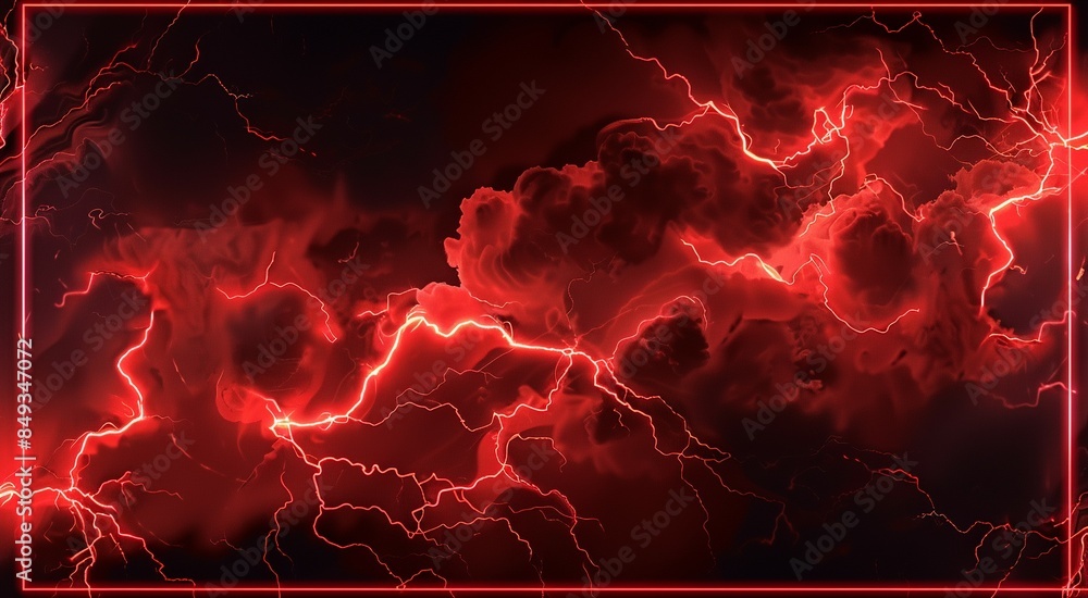 abstract red and black lightning bolts background Stock Illustration ...