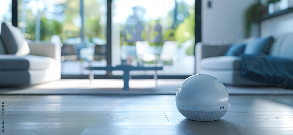 Immerse yourself in the future of smart living with a wide banner ...