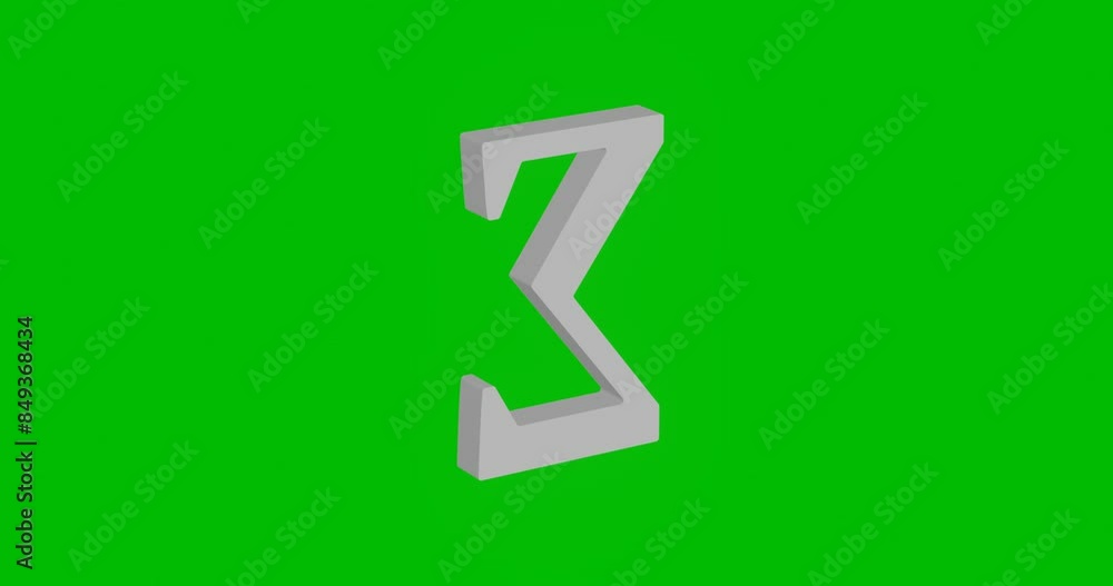 Animation of rotation of a white sigma symbol with shadow. Simple and ...