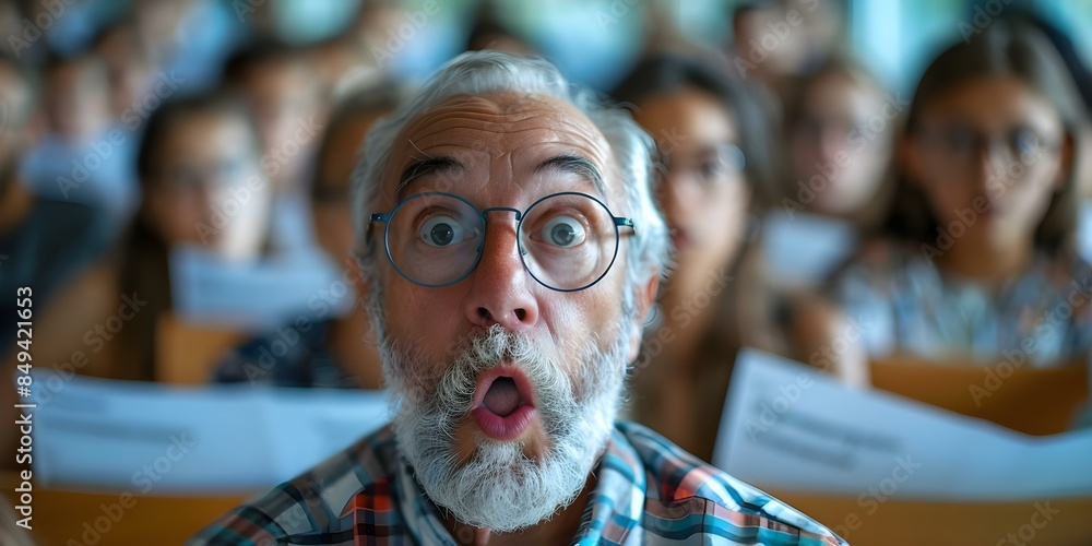 Teacher Expressing Shock While Reviewing Students' Grades - Educational ...