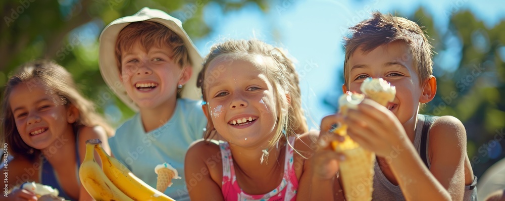 Kids playing in the park for National Banana Split Day, August 25th ...