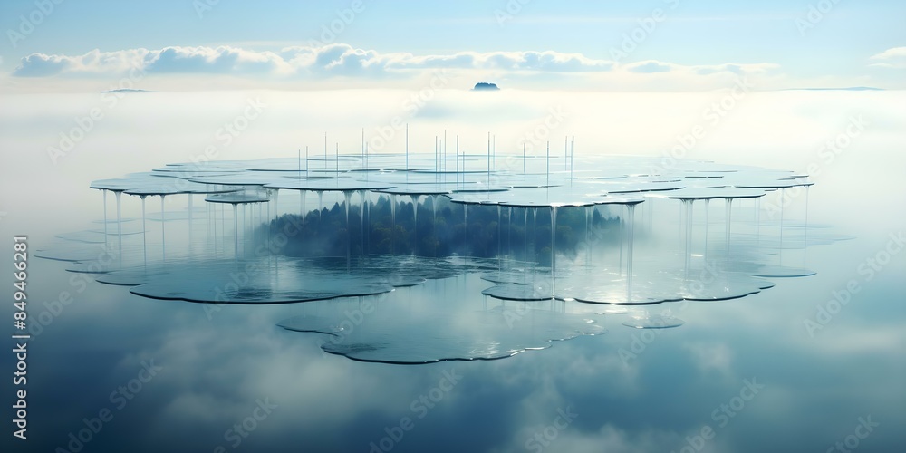 Diagram of the water cycle illustrating evaporation, condensation, and ...