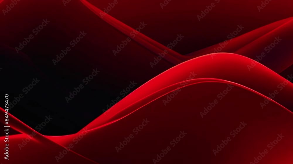 Abstract red gradient motion background with curve waves. Seamless loop animation Stock Video ...