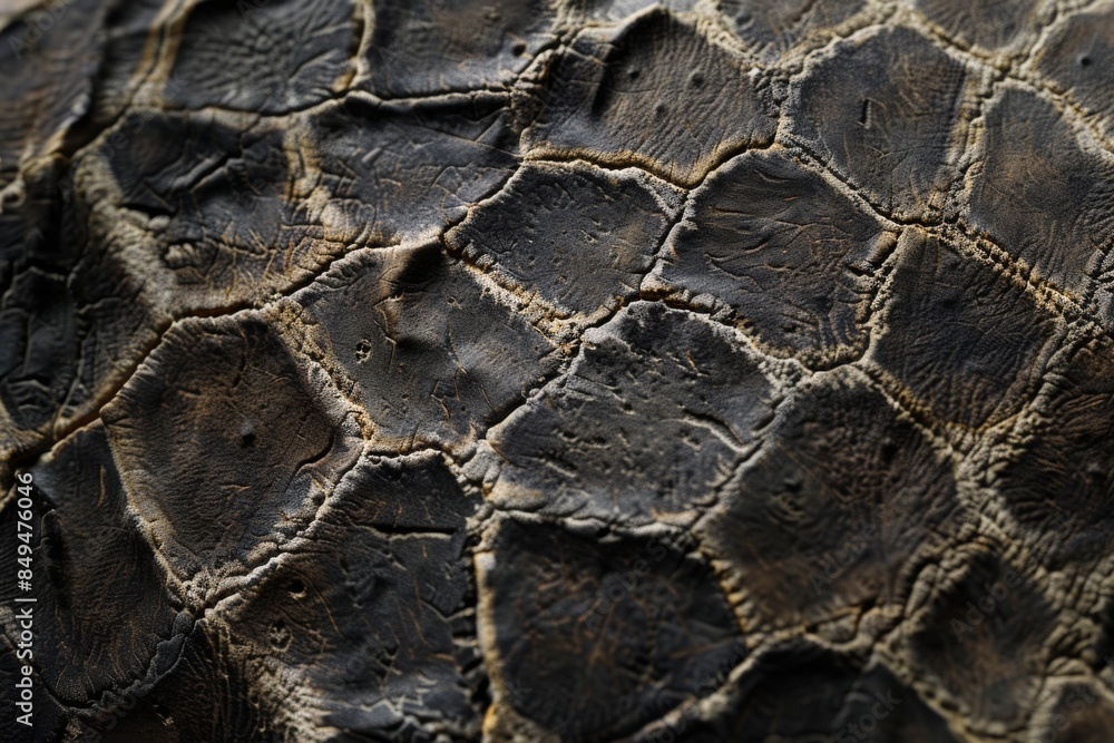 Experience the intricate texture and unique markings of this up-close ...