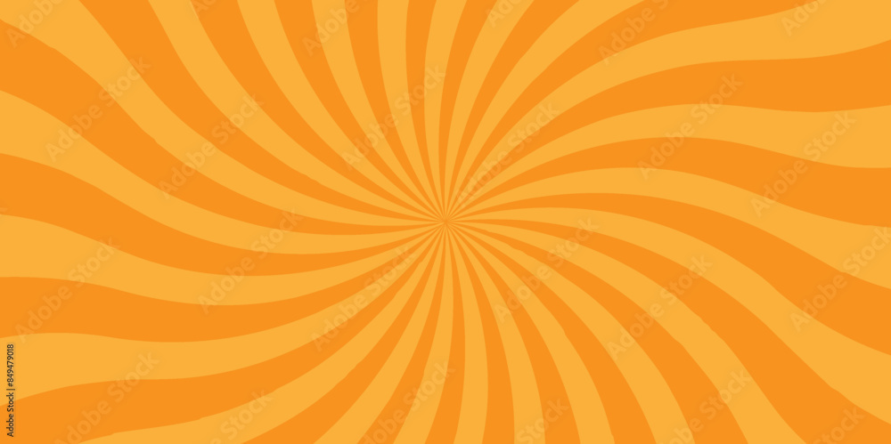 Vector Abstract orange sun rays and sunburst backdrop background ...