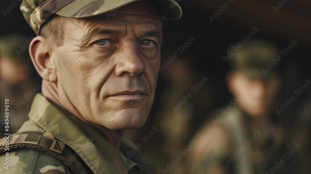 The picture of the military officer is working as instructor to ...