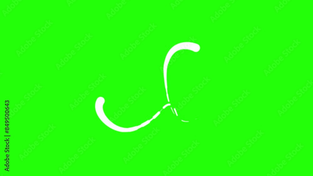 Line Shape bursting Pop Up Element with Green Screen. Line animation ...