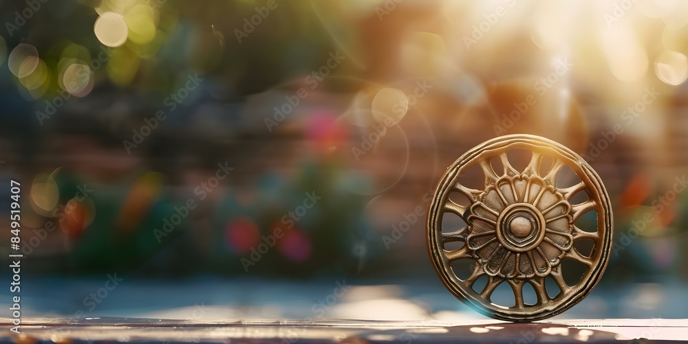 The Symbolic Wheel of Karma Representing Different Life Forms and ...