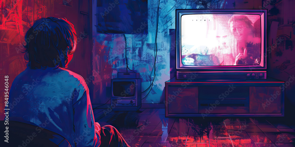 Technology (Dial-Up Modem): A figure using a dial-up modem, symbolizing ...