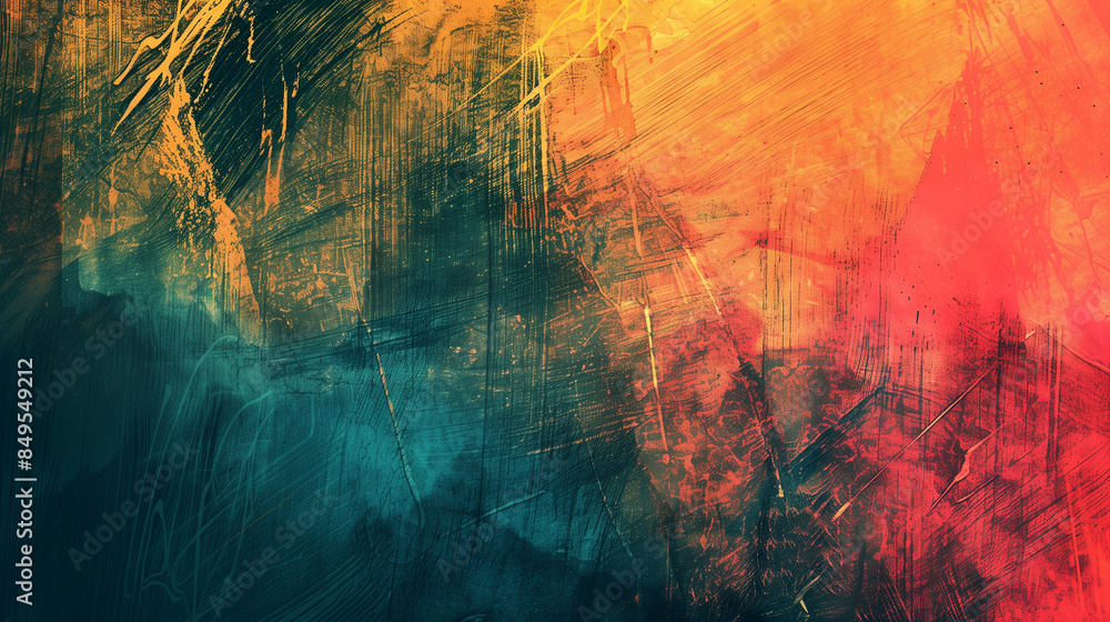 Foto de Intense colors with rich texture, creating a background full of ...