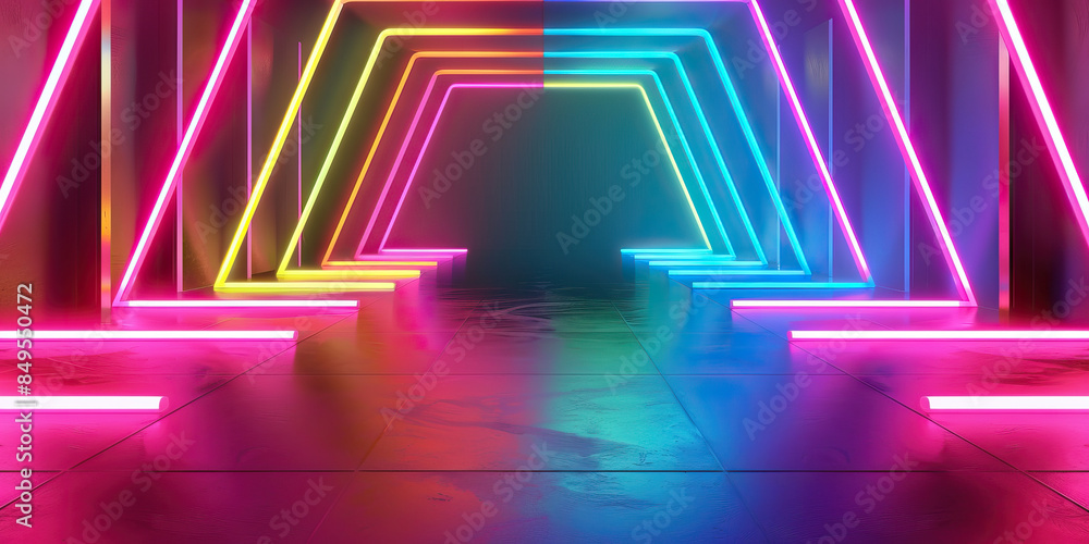 Retro Neon: A combination of bright neon colors like hot pink, electric ...