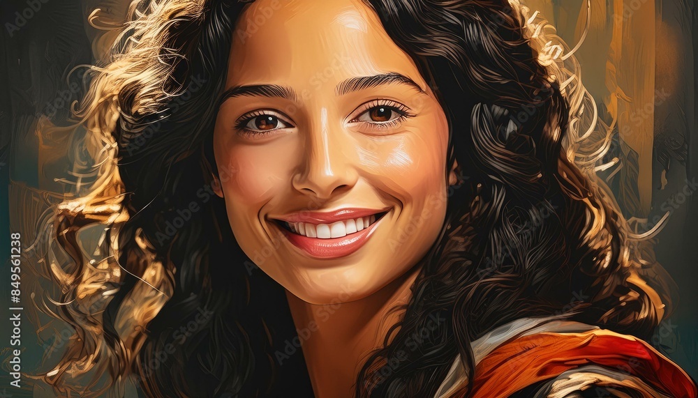 A high-resolution image capturing the enigmatic smile of Leonardo da ...