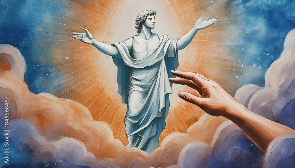 Michelangelo’s fresco "The Creation of Adam" from the Sistine Chapel ...