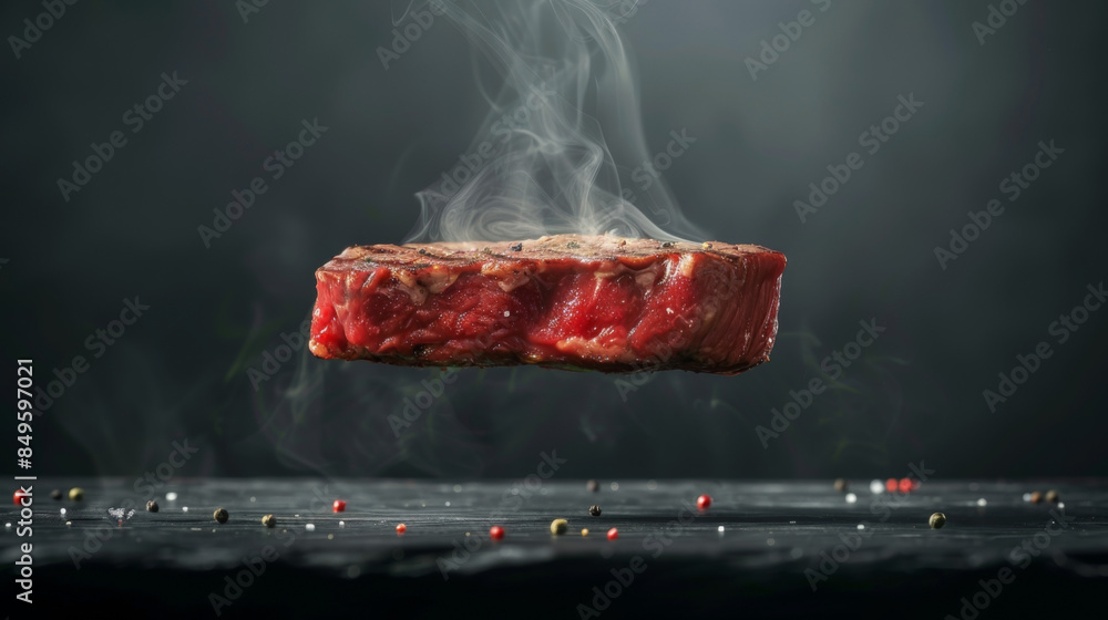 Foto de Rare Steak Perfection Visual Guide to Steak Doneness Levels do ...