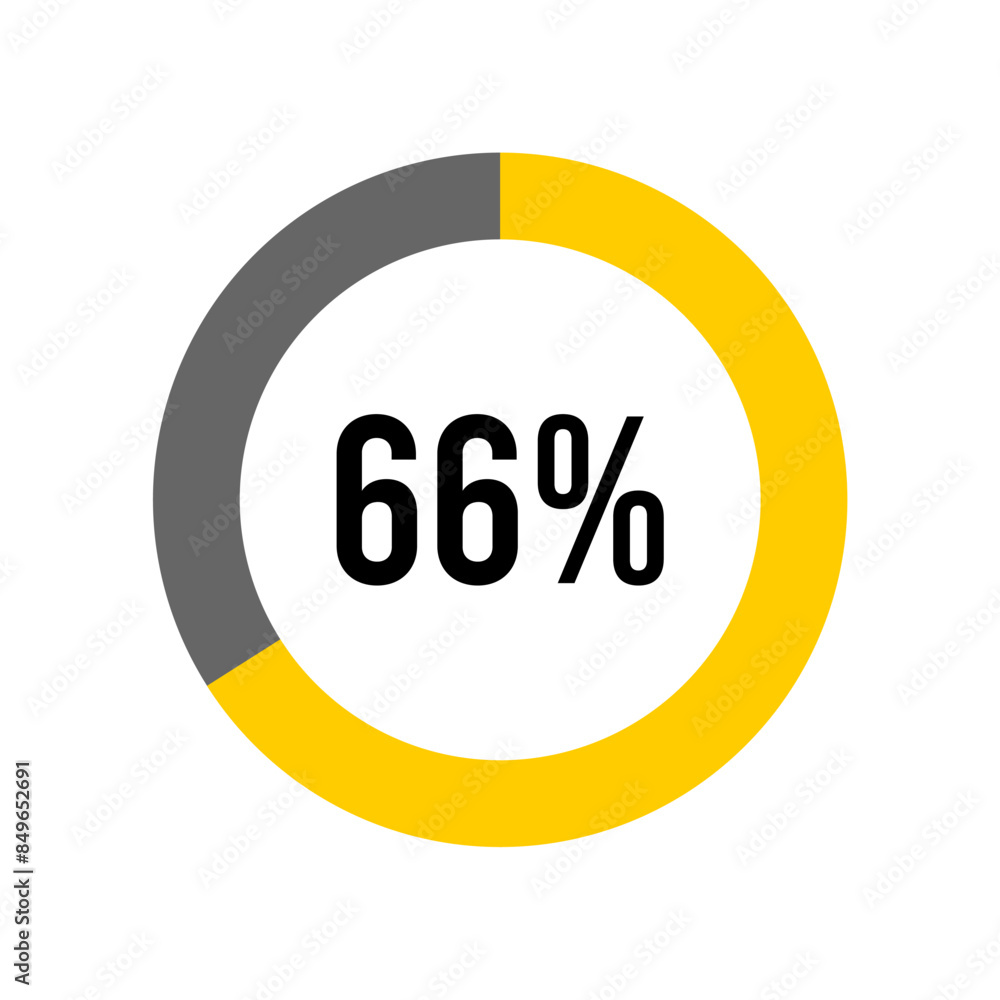 66% percent percentage diagram meter from ready-to-use for web design ...