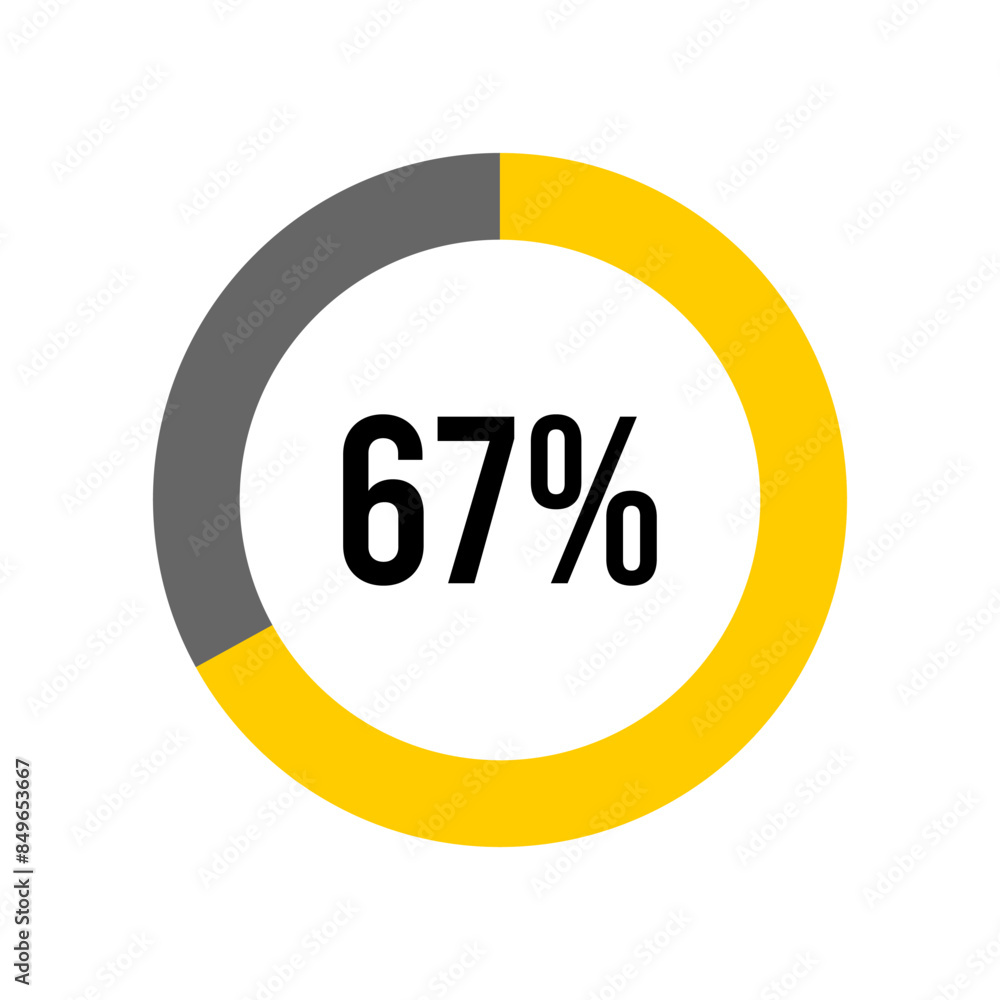 67% percent percentage diagram meter from ready-to-use for web design ...