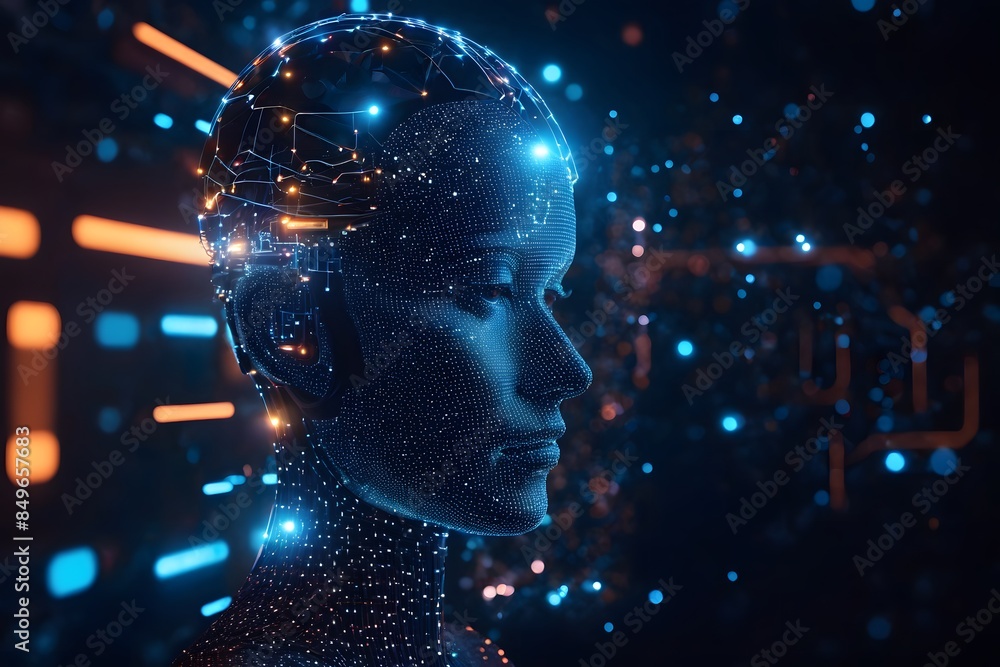 Imagination of a machine learning process in artificial intelligence ...