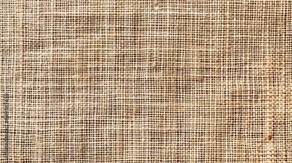 Sackcloth or burlap texture close up, natural cotton fabric, unfinished ...