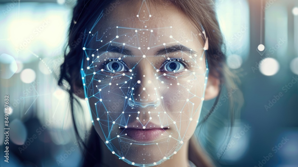 Ai Systems Detecting And Interpreting Human Emotions From Facial Expressions Ai Generated Stock