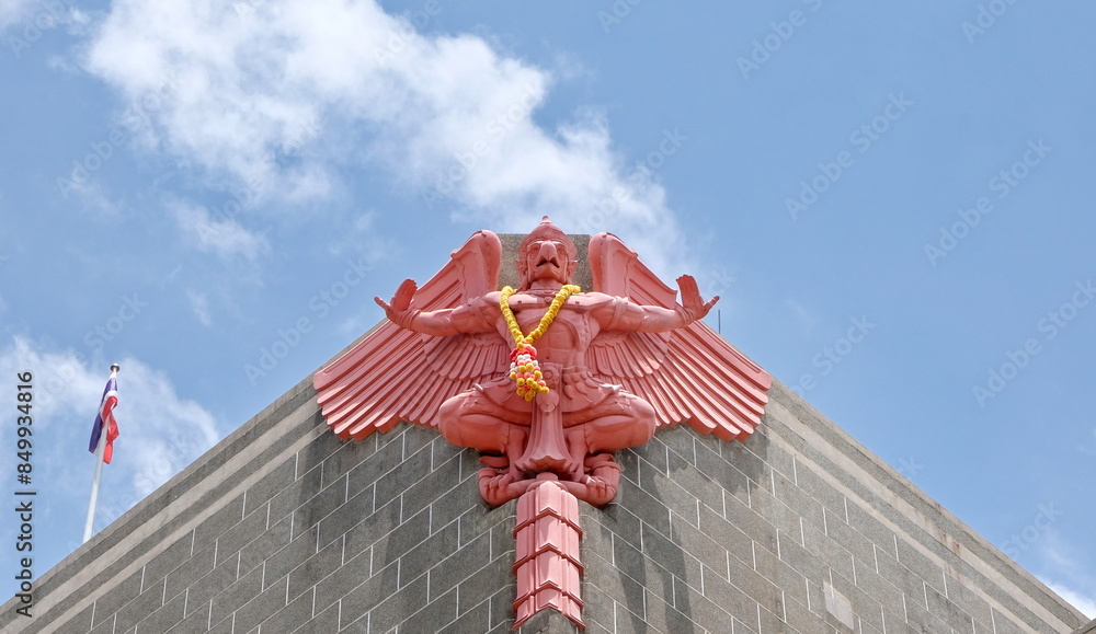Legendary bird-like creature Garuda at General Post Office in Thai ...