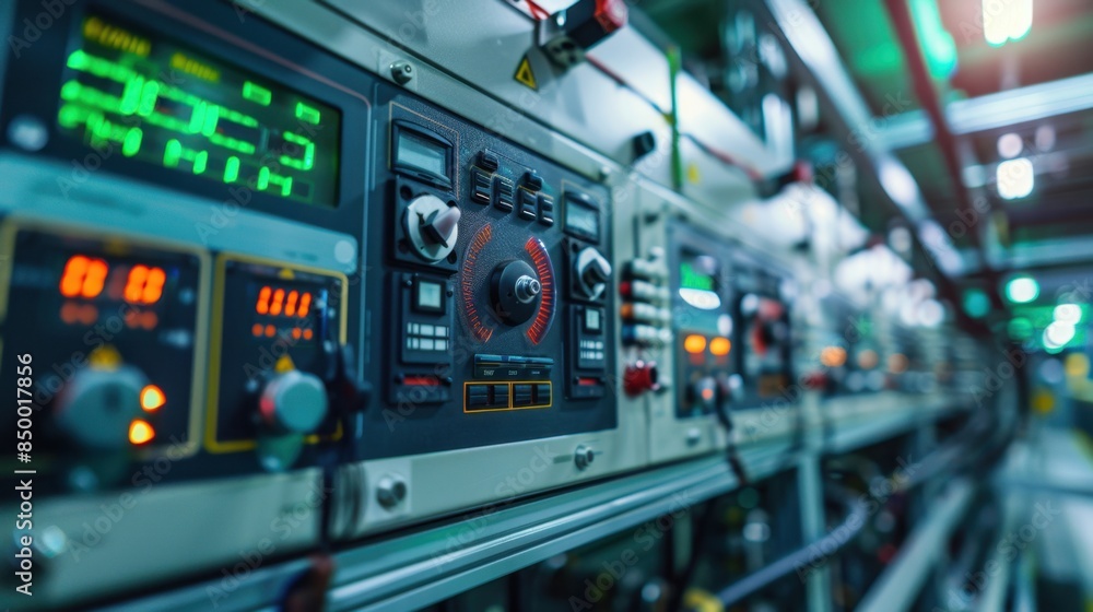 Illustrate a relay station monitoring power flow in real-time, with ...