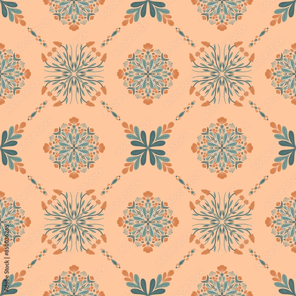 Beautiful carpet ethnic art. Geometric ethnic seamless pattern in ...